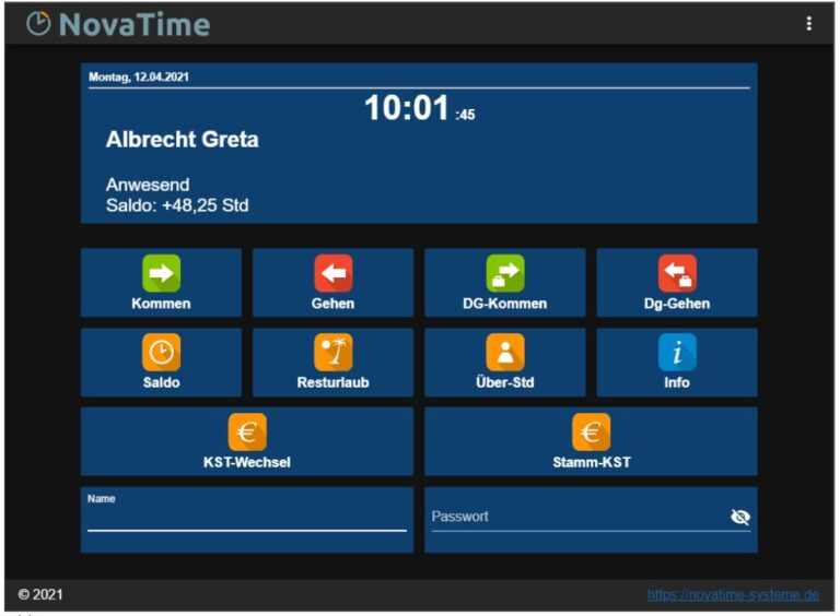NovaTime Update Version 4.7.07 – AZS Vertriebs GmbH